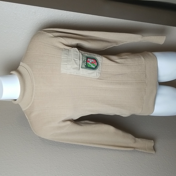Sweaters | Vintage 8s Wool West German Police Sweater Turtleneck | Poshmark